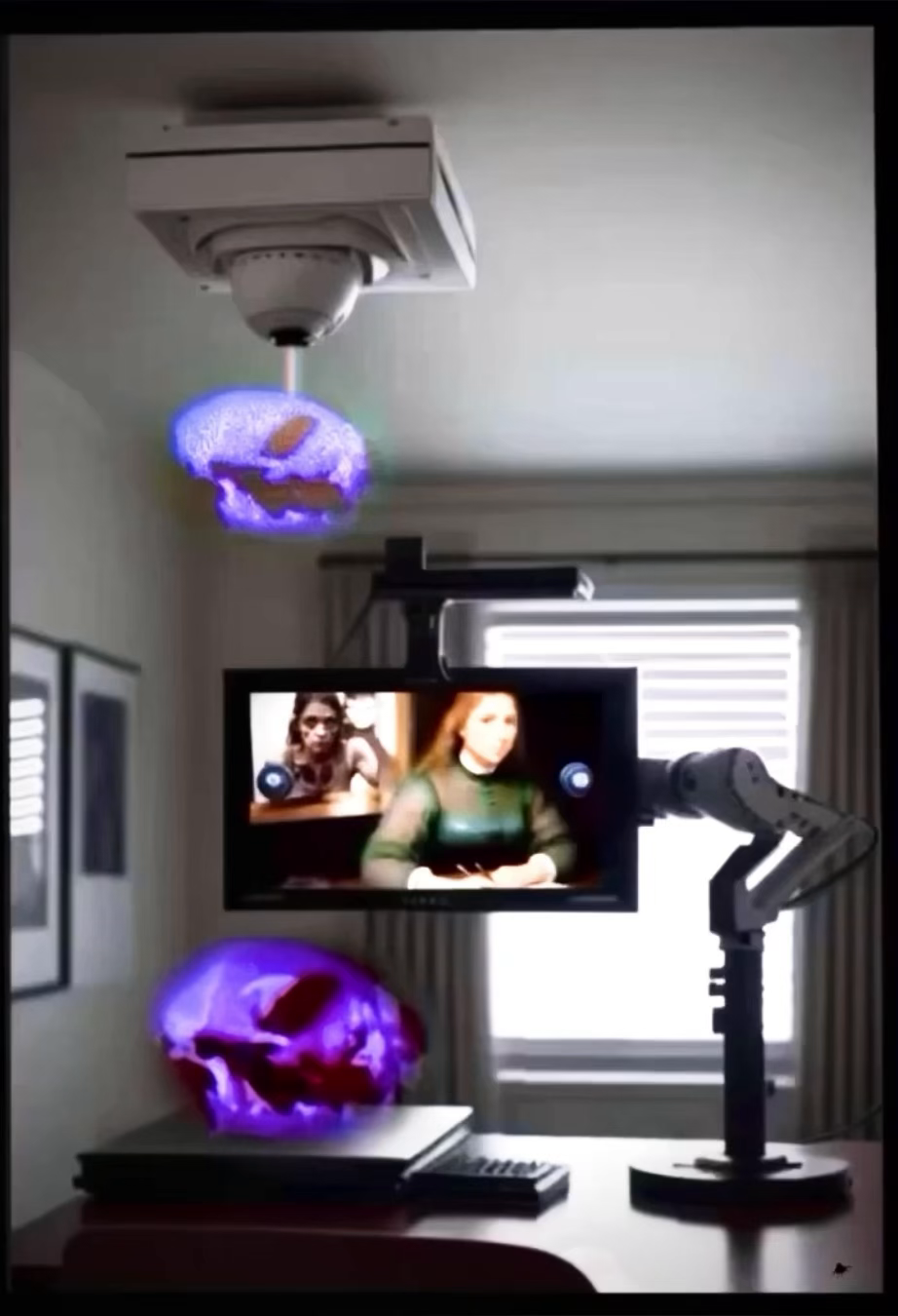 Just another holographic skull transmission being received | zeroone