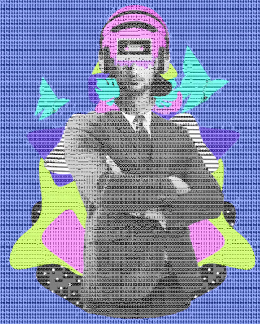 Ascii Man | zeroone - the cultural distribution engine